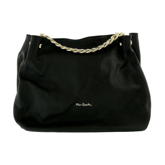 Pierre Cardin | Bags | Pierre Cardin Black Leather Relaxed Bucket Bag ...
